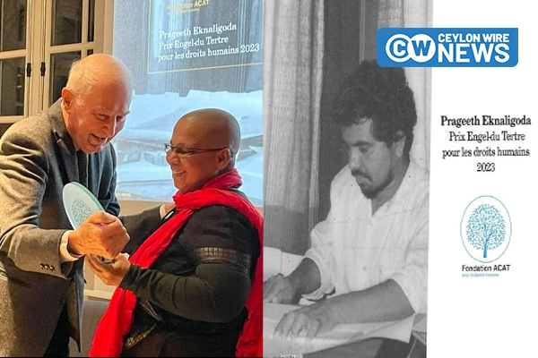 ප්‍රගීත් වෙනුවෙන් සටන් කරන සන්ධ්‍යාට ප්‍රංශයෙන් සම්මානයක් – CEYLONWIRE