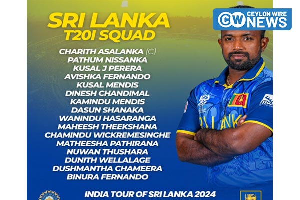 චමිදු සහ චන්දිමාල් සමග චරිත්ගේ නායකයත්වයෙන් යුත් ශ්‍රී ලංකා T20 සංචිතයට නම්කෙරේ – CEYLONWIRE