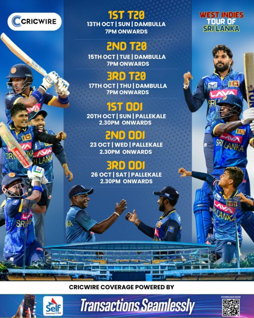 බටහිර ඉන්දීය කොදෙව්වෝ සමග ගහන පළවෙනි T20 තරගයේ ශ්‍රී ලංකා කණ්ඩායම මෙන්න – CEYLONWIRE