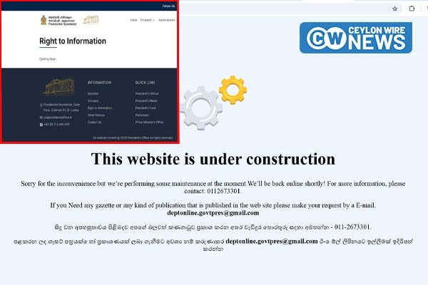 රජය ඩිජිටල් උණාට රජයේ වෙබ් සයිට්ස් ඩවුන් – කාගේ හරි ප්ලෑන් එකක්ද? – CEYLONWIRE