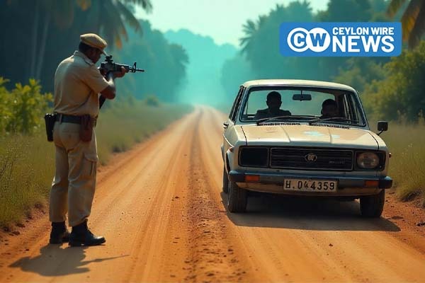 පොලිසිය වාහනයකට වෙඩිතබා යුවළක් අල්ලයි – CEYLONWIRE
