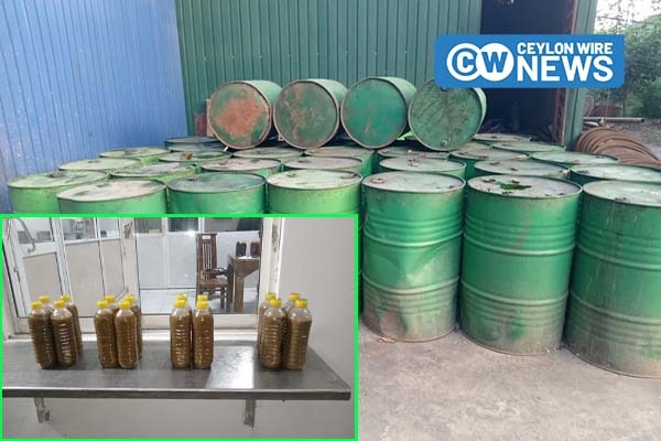 ප්‍රමිතියෙන් තොර පොල්තෙල් ලීටර් 15,000ක් අත්අඩංගුවට – CEYLONWIRE